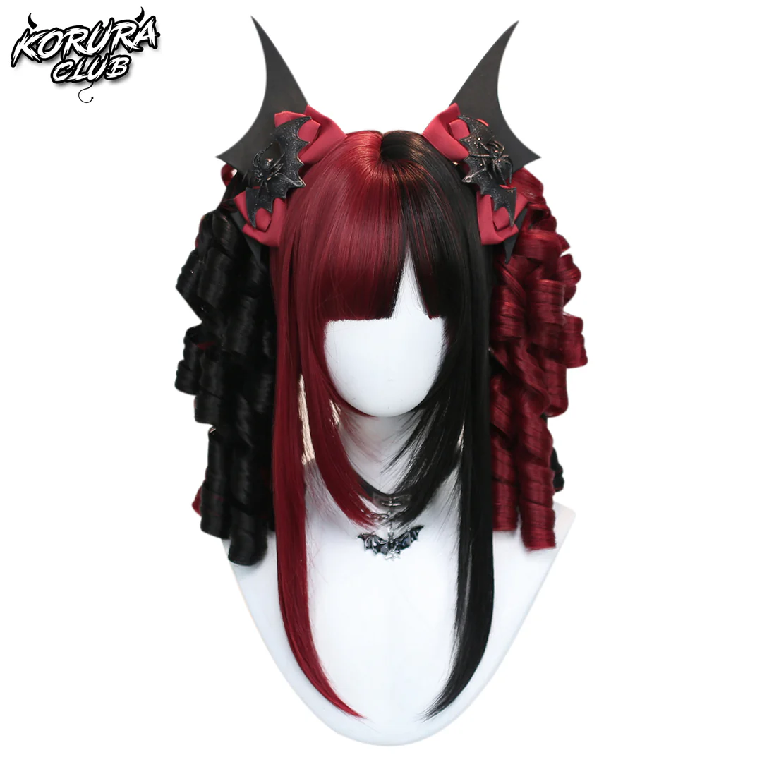 Korura Original Wig #005 Black and red – AkumaHime – pastelloves